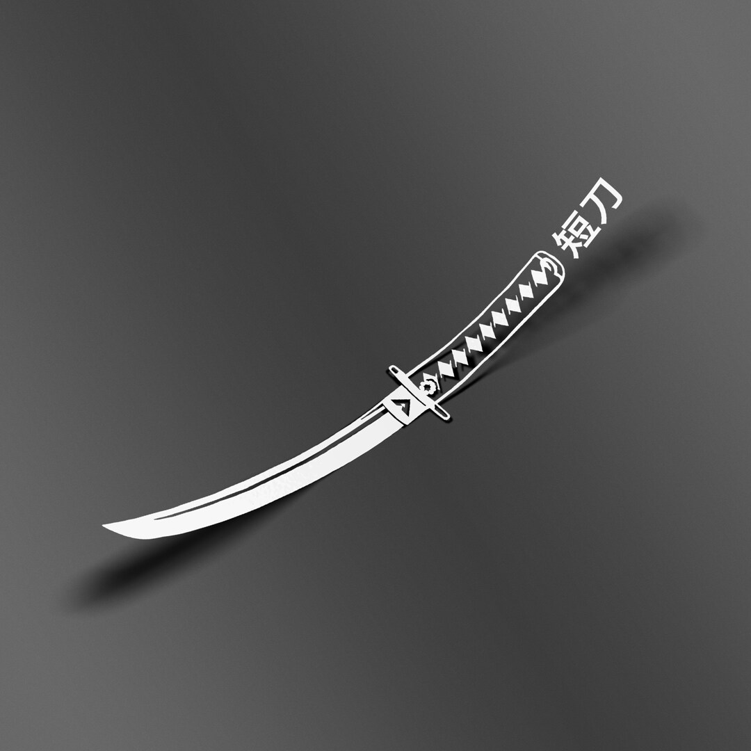 Tanto // Anime Sticker // Weatherproof Vinyl Decal - Etsy