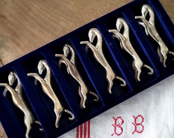 Set of 6 Knife Rests , Vintage Silver Plated , Duck Shaped, SILEA - Etsy
