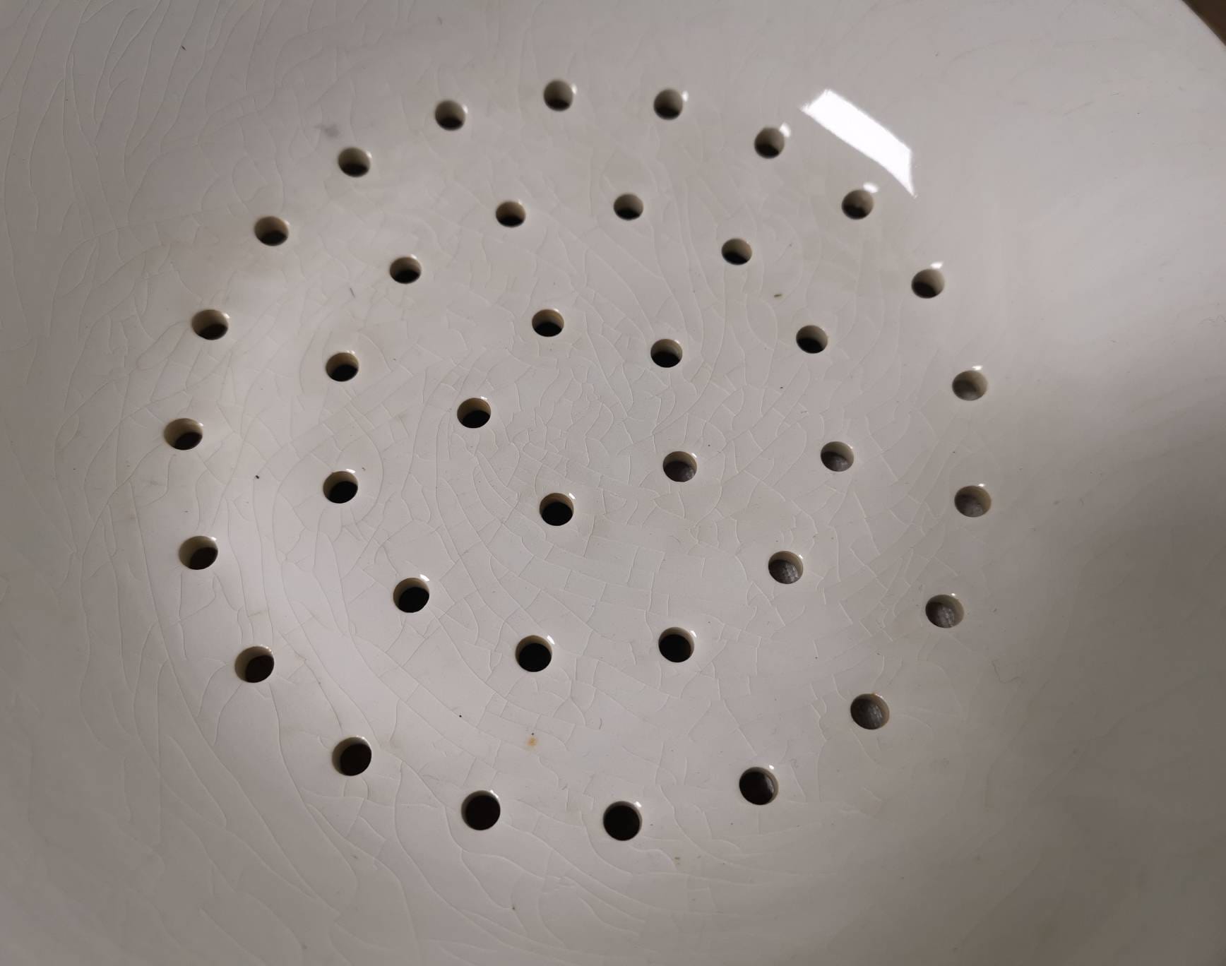 Antique French White Ceramic Colander Dish Fruit Bowl Berry - Etsy