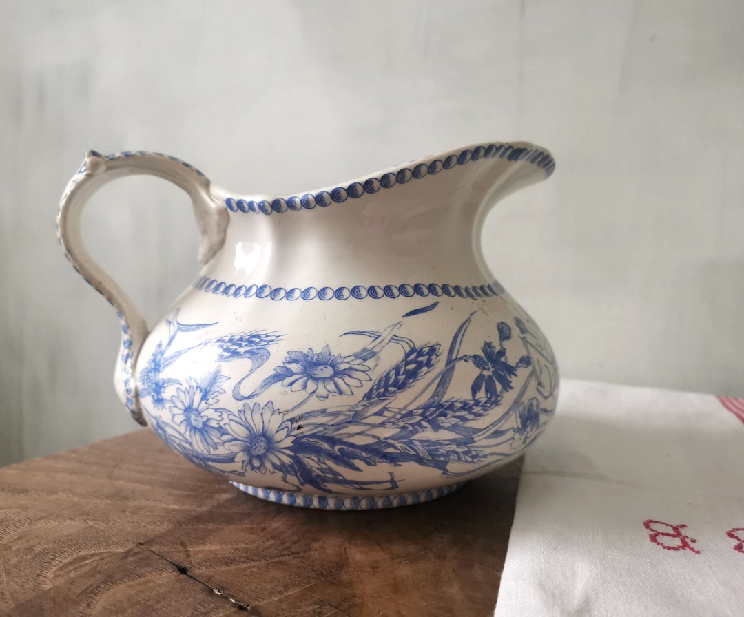 19th Antique French Ironstone Chamber Pot Stamped CREIL MONTEREAU ...