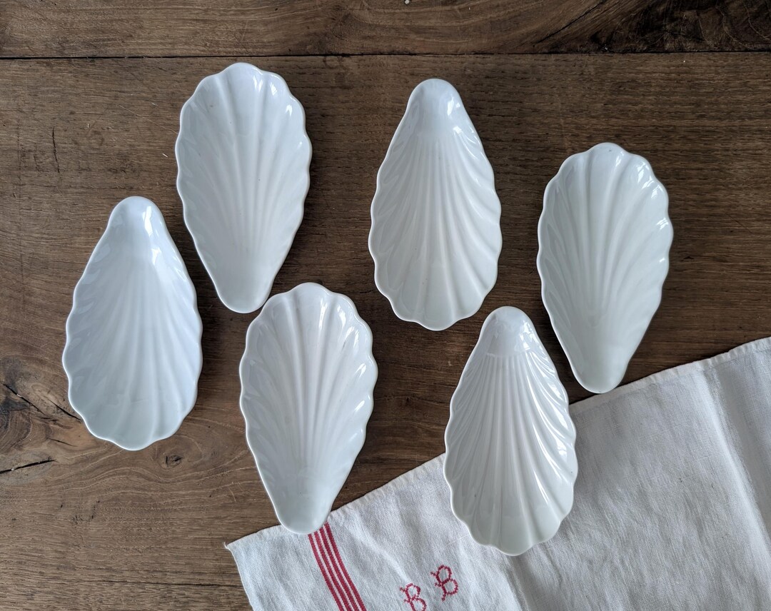 PILLIVUYT Scallop Shell Plates / White Porcelain Dish - Etsy