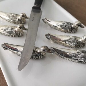 Set of 6 Knife Rests , Vintage Silver Plated , Duck Shaped, SILEA - Etsy