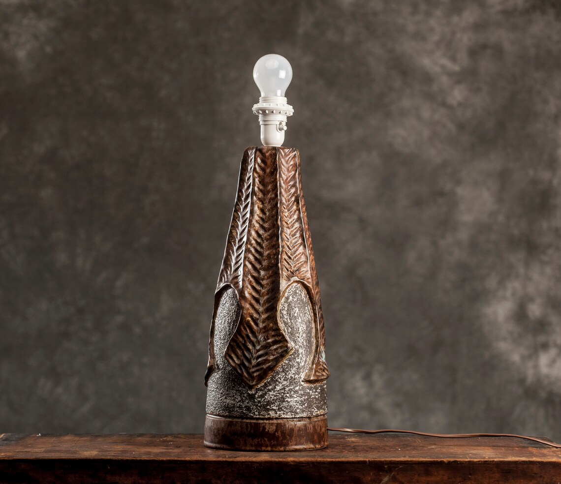 Very Large Vintage Swedish Studio Ceramic Table Lamp Base by - Etsy