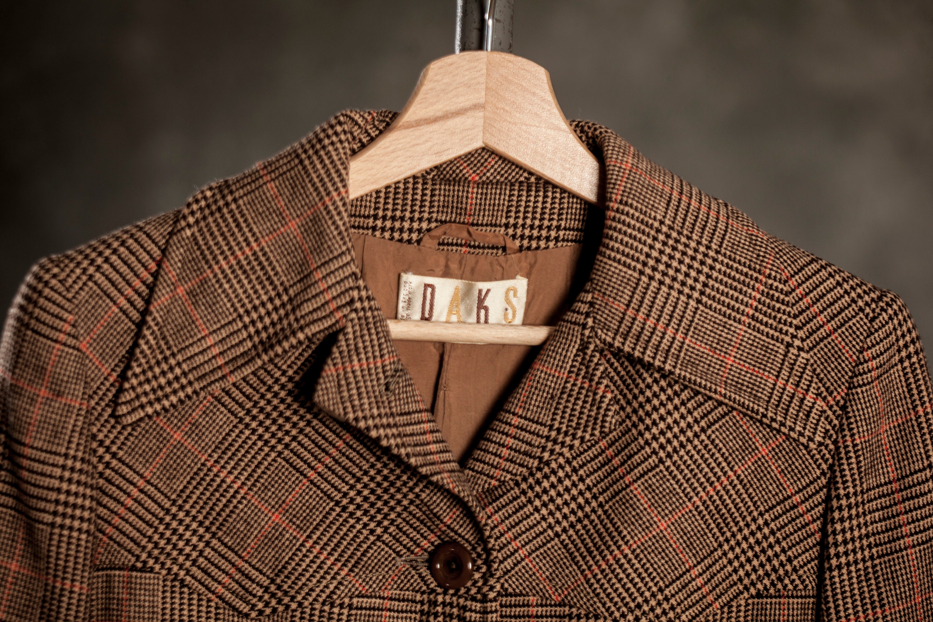 DAKS Vintage Check Tweed Suite 1960s, Woman Jacket and Pants, Wool ...