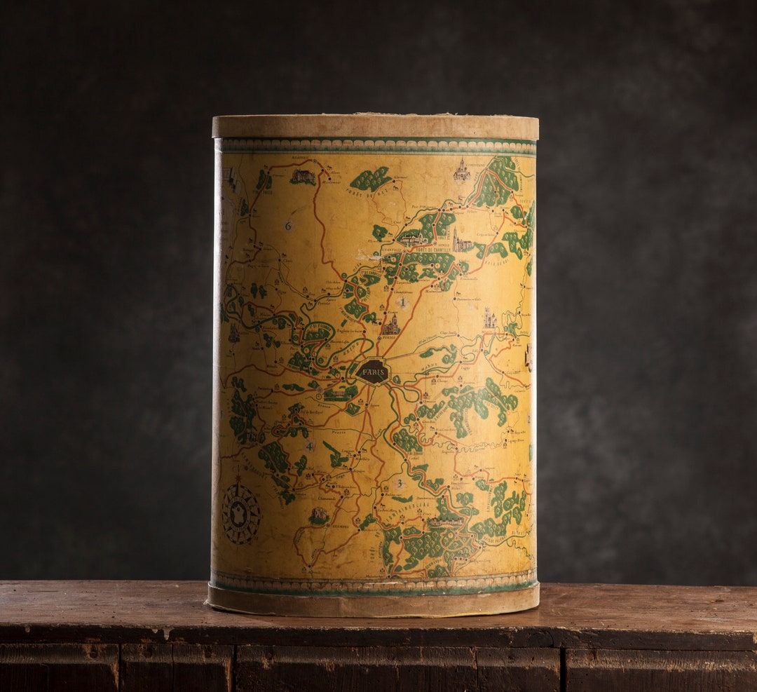 Vintage Large Bandbox / Antique Cardboard Box / Vintage Paris - Etsy