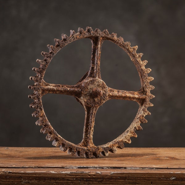 Rusty Gear - Etsy