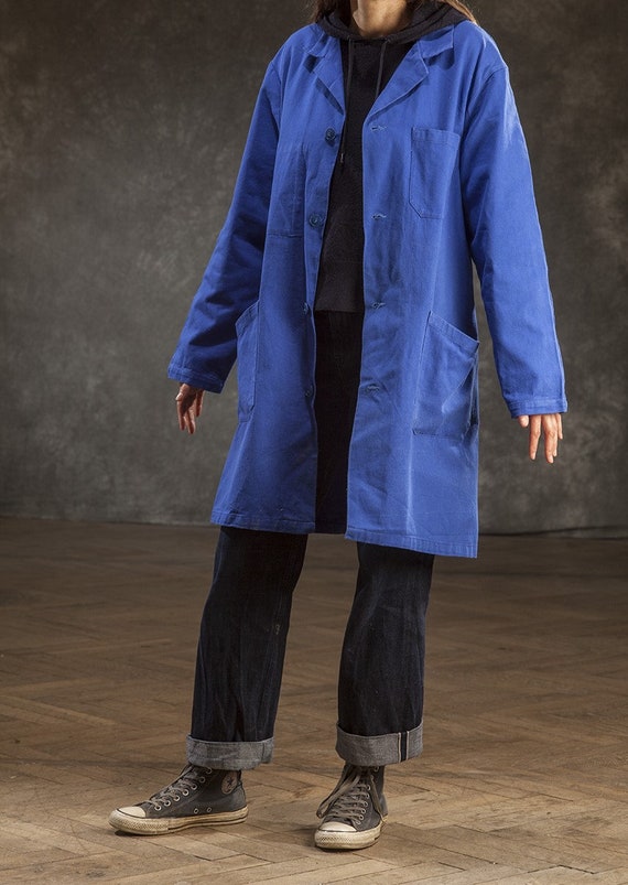 Vintage Long Chore jacket, Indygo duster work jacket,… - Gem