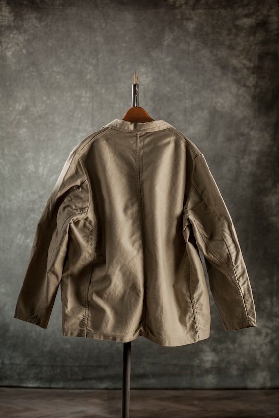Vintage Chore jacket, Beige work jacket, Hobo style s… - Gem