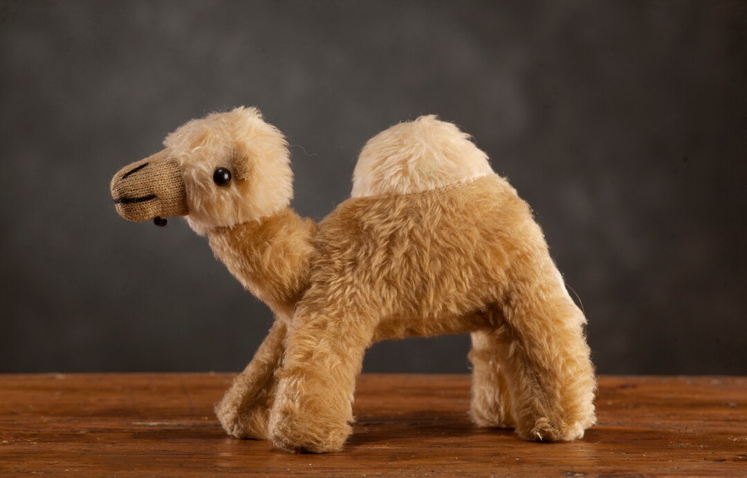 Rare Vintage Stuffed Plush CAMEL Doll, Like German Steiff, 1960's ...