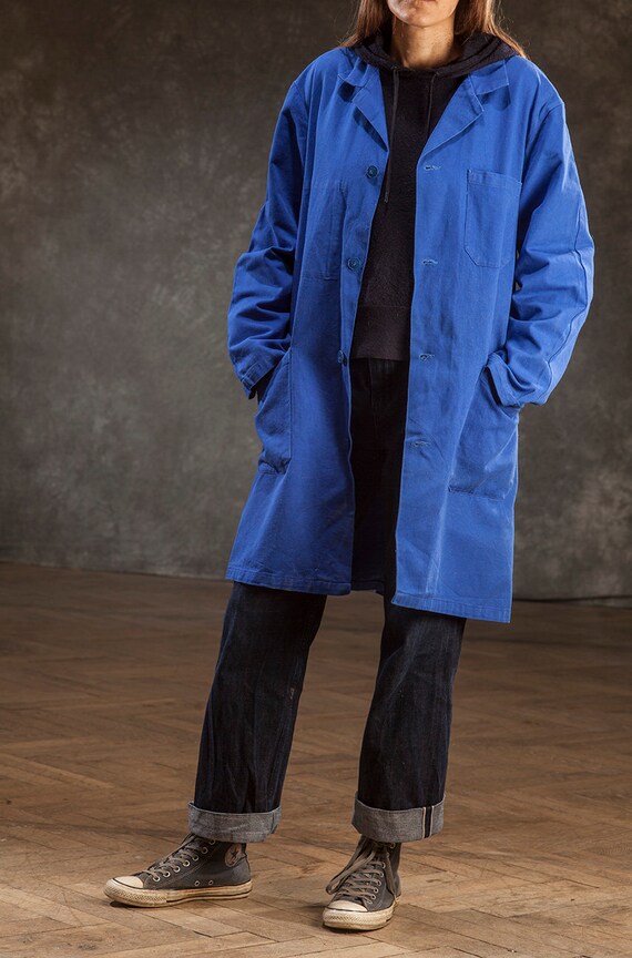 Vintage Long Chore jacket, Indygo duster work jacket,… - Gem
