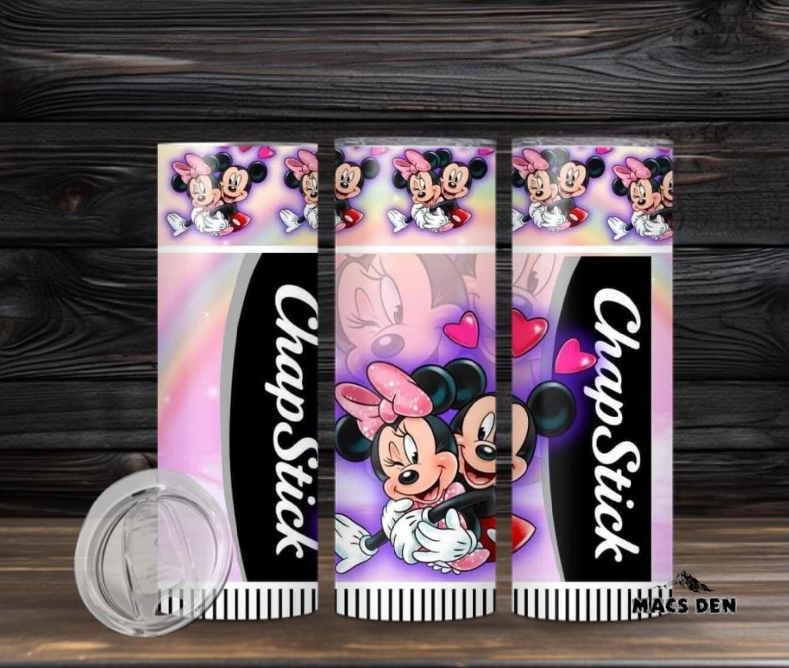 Cute 20oz Chapstick Tumbler With Straw , Cherry Mickey Strawberry - Etsy