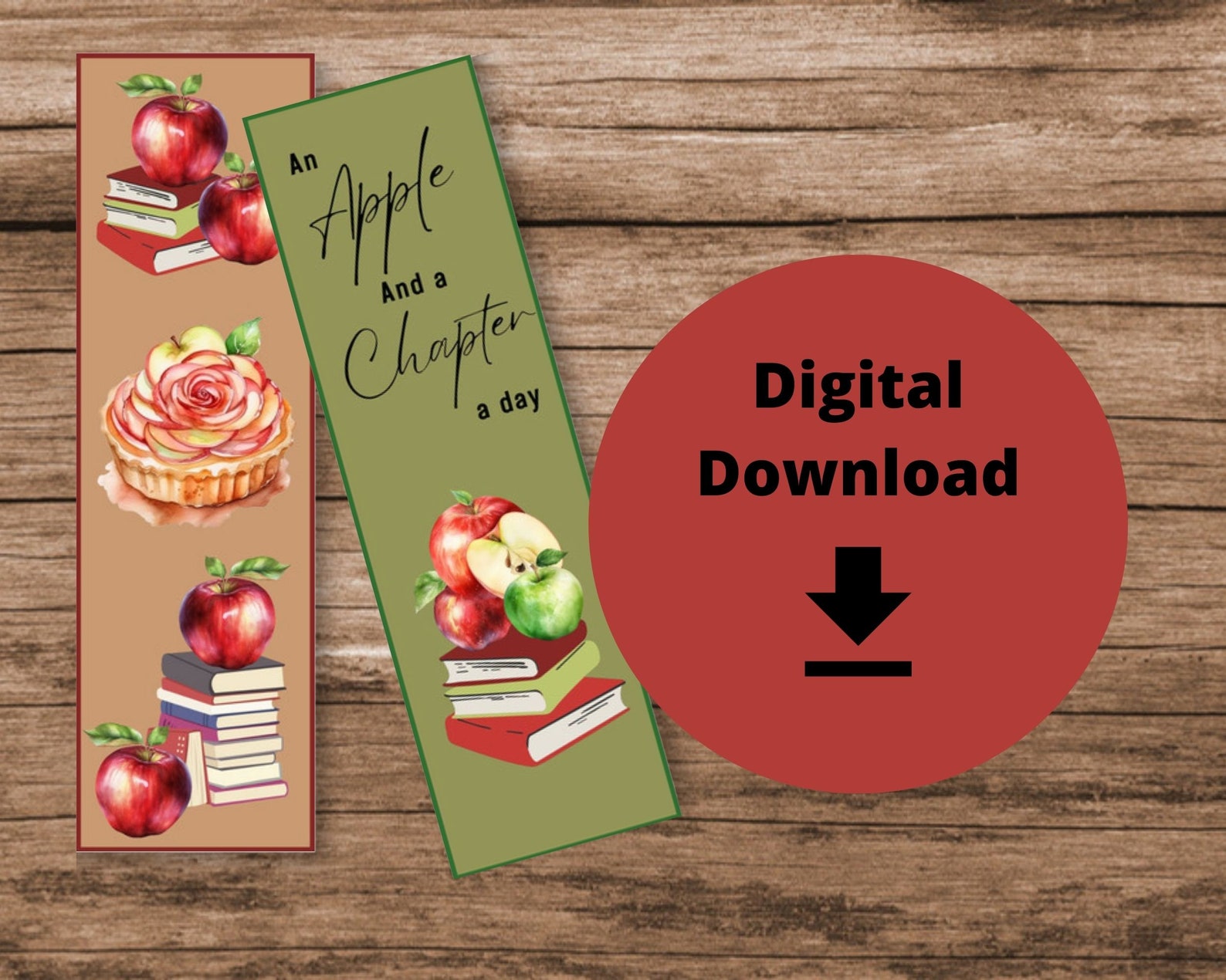 Printable Bookmarks for Kids Apple Fall Harvest Theme - Etsy