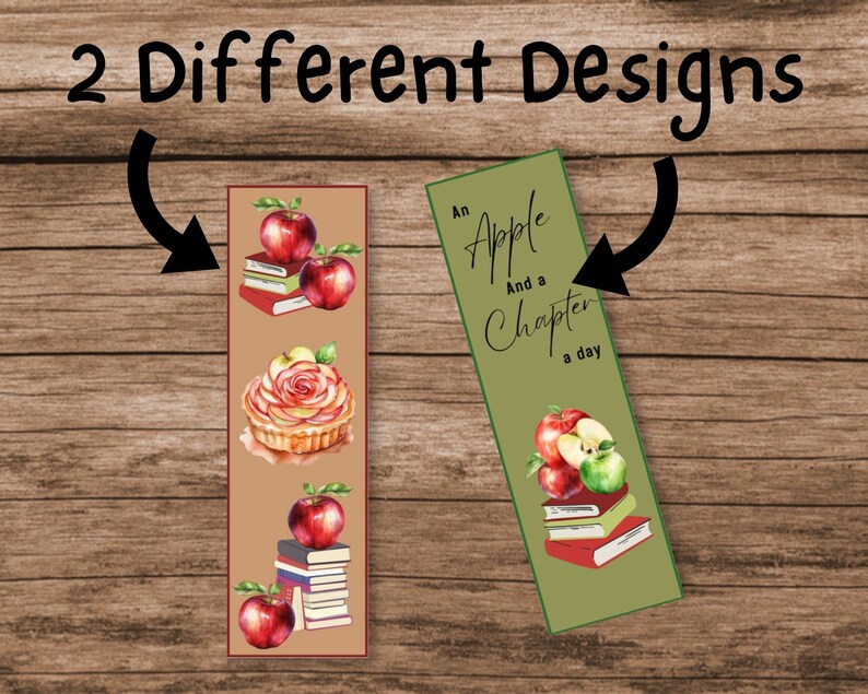 Printable Bookmarks for Kids Apple Fall Harvest Theme - Etsy