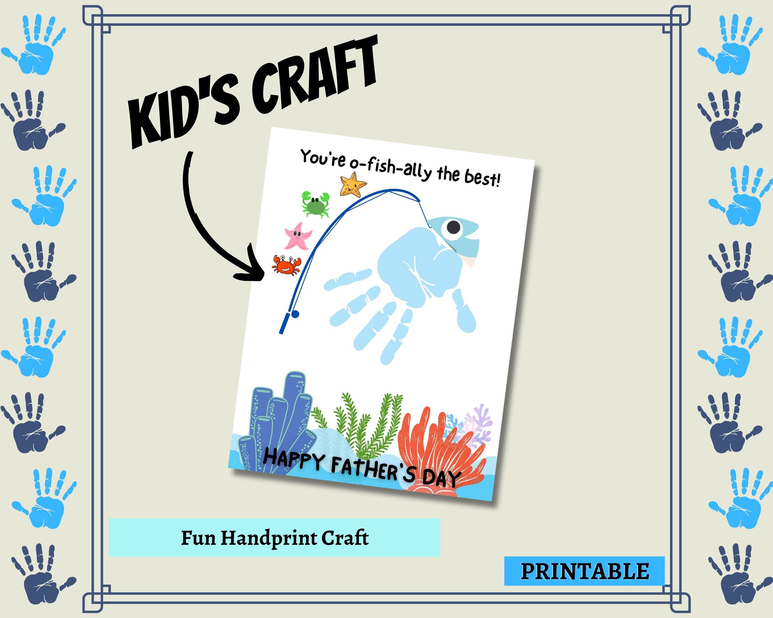 Father S Day Craft For Kids Fathers Day Handprint Craft Fathers Day