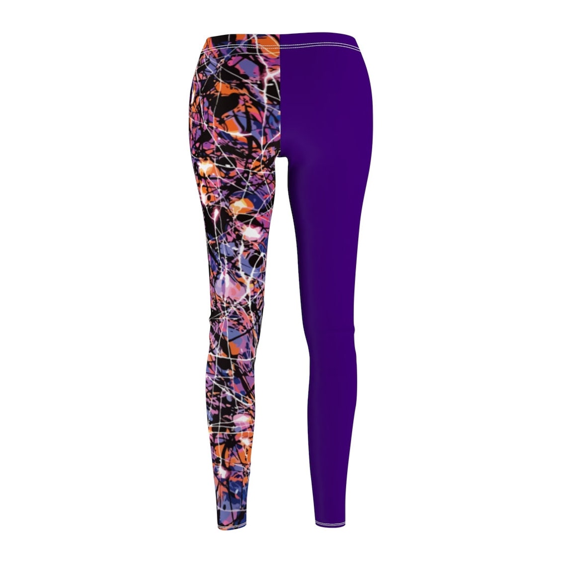 Yoga Leggings With Different Colored Legs Women's Gym - Etsy Israel