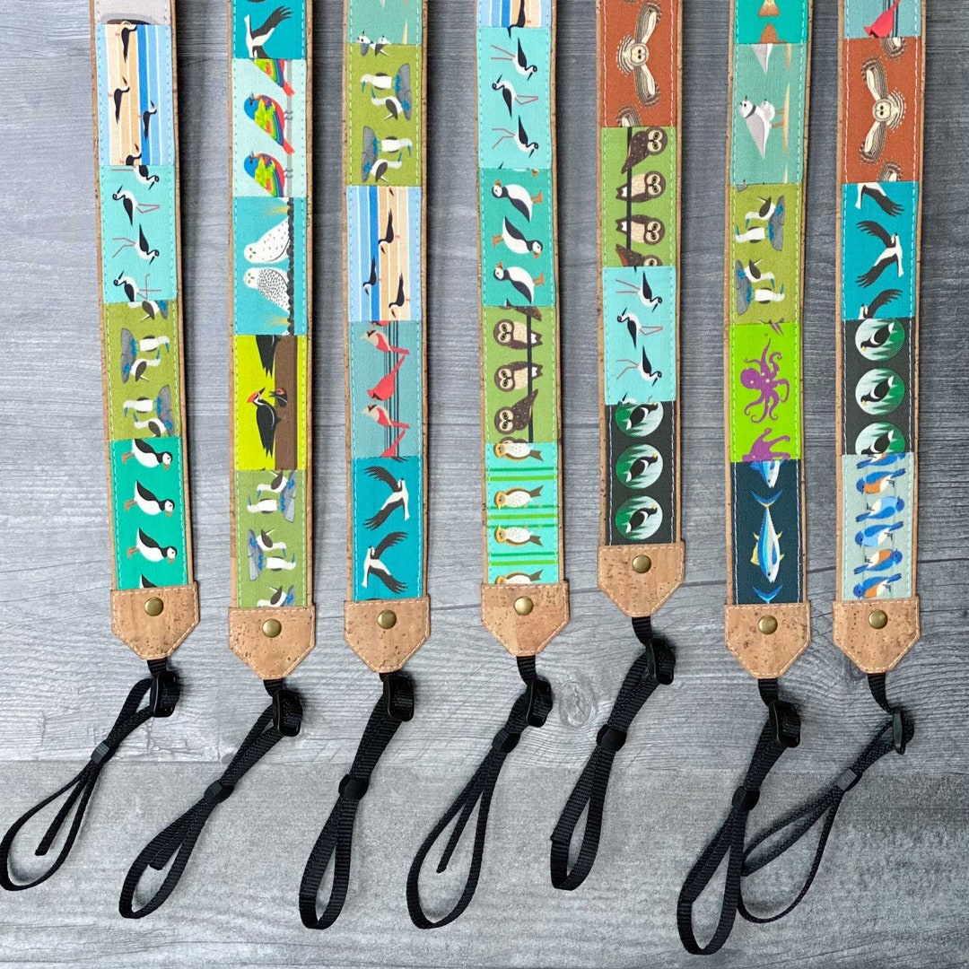 Patchwork Birds Binocular/camera Strap | Eco-friendly | Birding ...