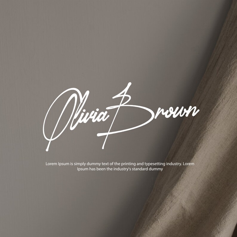 Custom Handwritten Signature Logo Design – Elegant Personal Branding ...