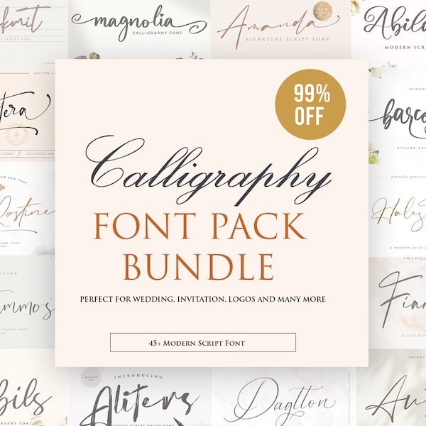Cursive Fonts - Etsy