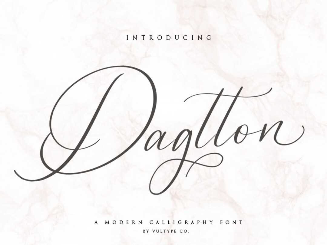 Calligraphy Font Modern Cursive Font Wedding Font Etsy