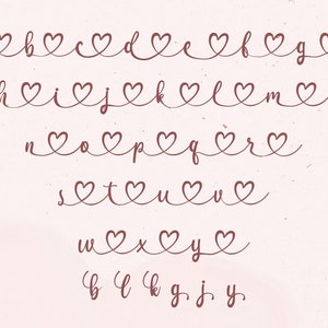 Dear Heart Font - Script Font, Font With Tails, Farmhouse Fonts, Swash ...