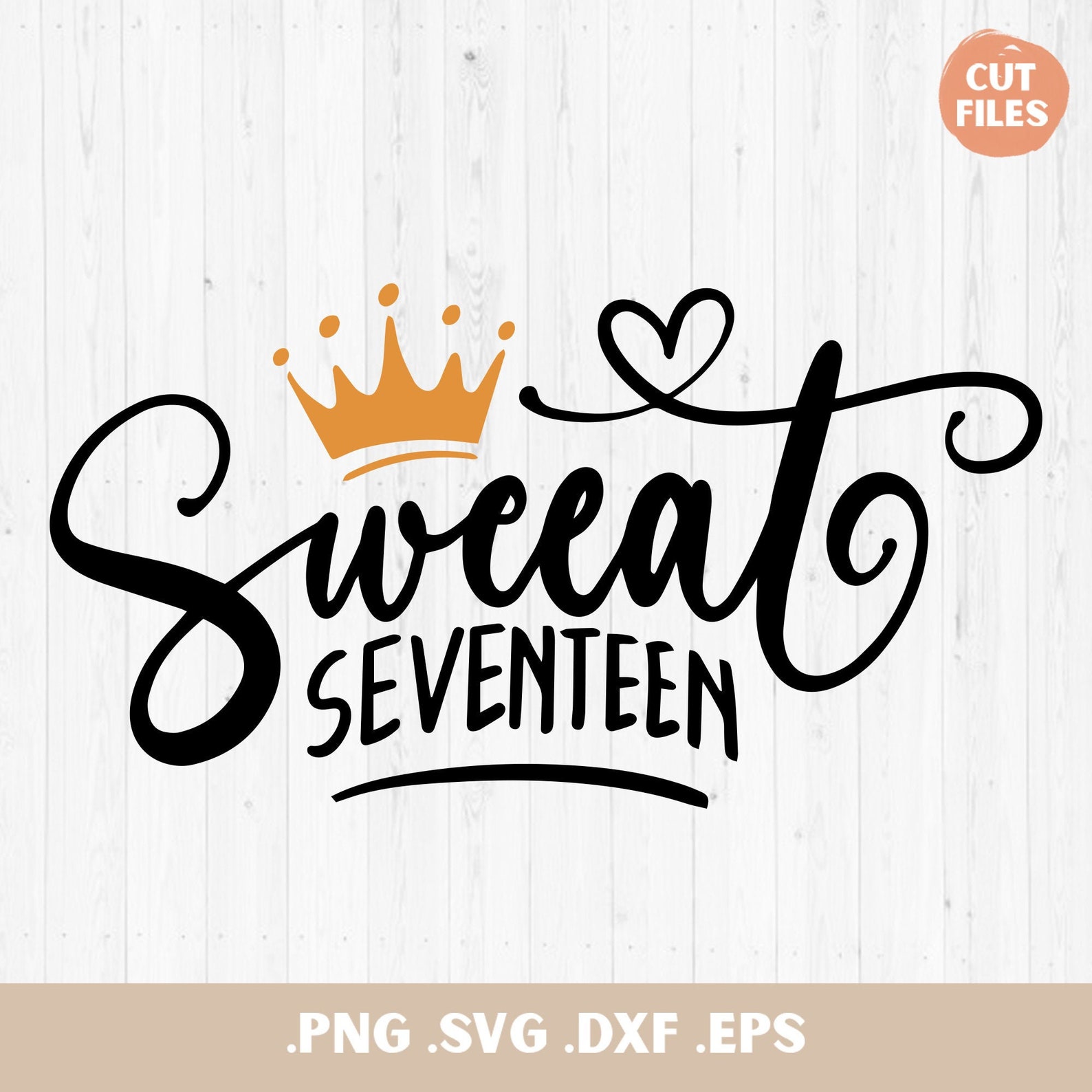 Sweet seventeen svg sweet 17 svg seventeen Birthday Svg | Etsy