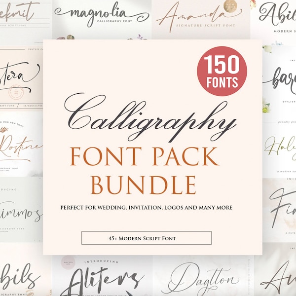 Script Font - Etsy