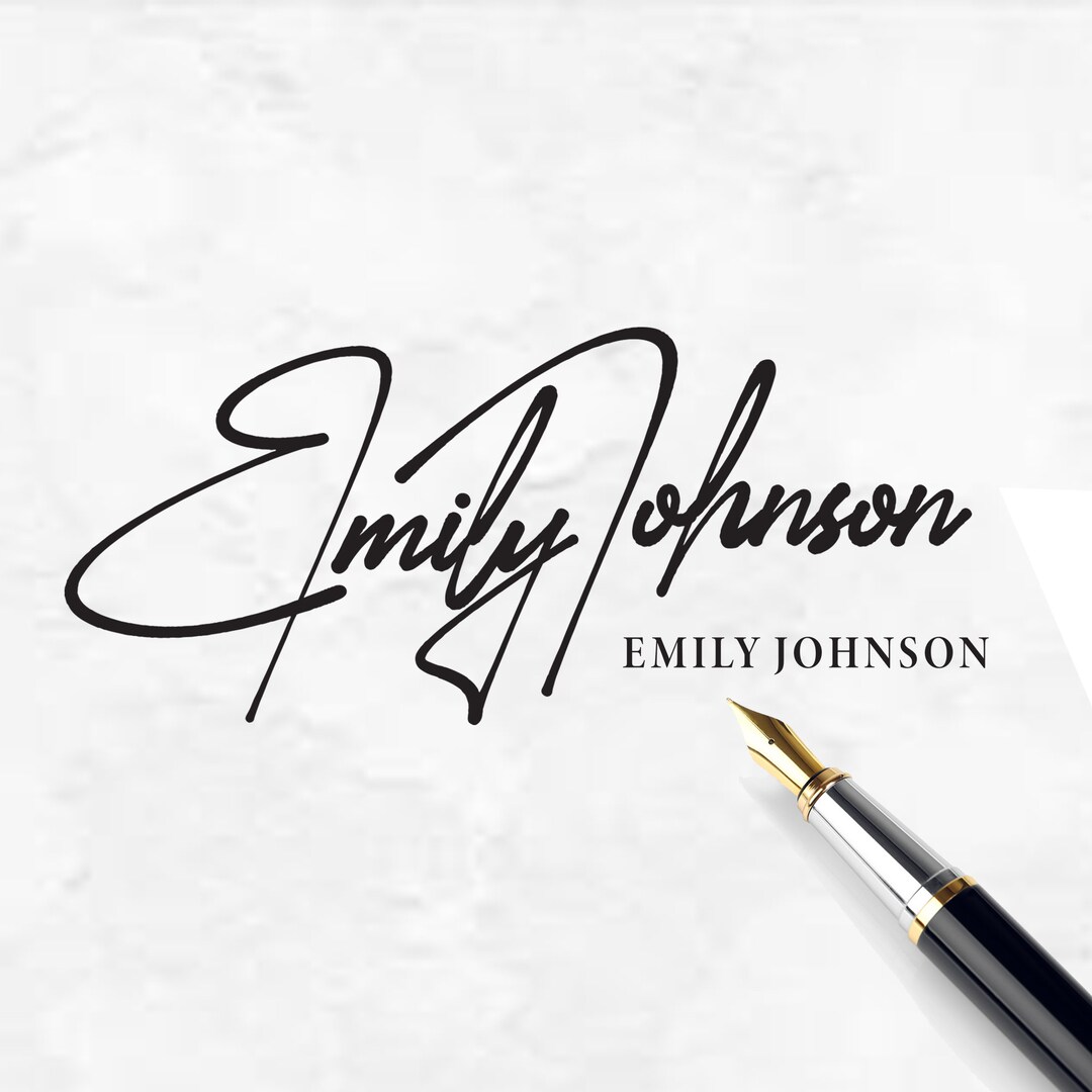 Custom Handwritten Signature Logo Design – Elegant Personal Branding ...