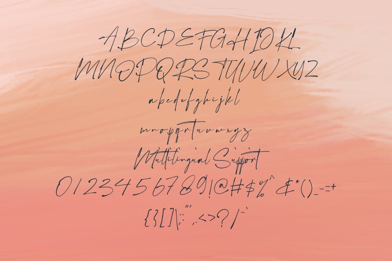 The Boston Modern Handwritten Script Font Signature Font - Etsy