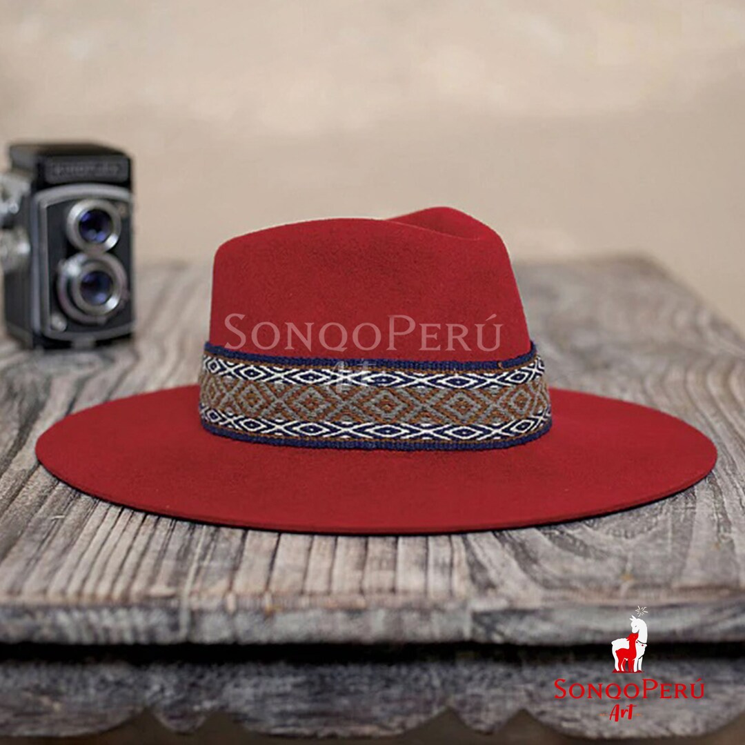 Red Cowboy Hat Western Hat Andean UNISEX Hat Peruvian - Etsy