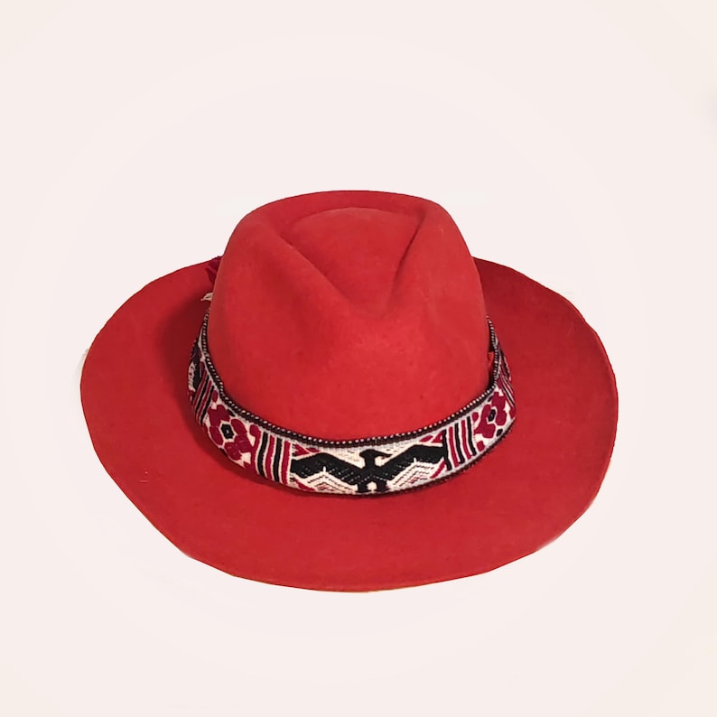 Handmade Alpaca Fedora Hat: Peruvian Woven Band - Etsy