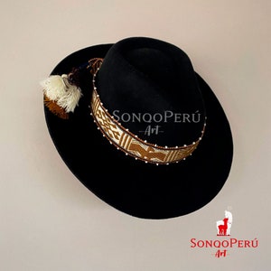 Andean UNISEX Hat, Peruvian Cowboy Hat, Alpaca Hat Band, Fedora Hat ...