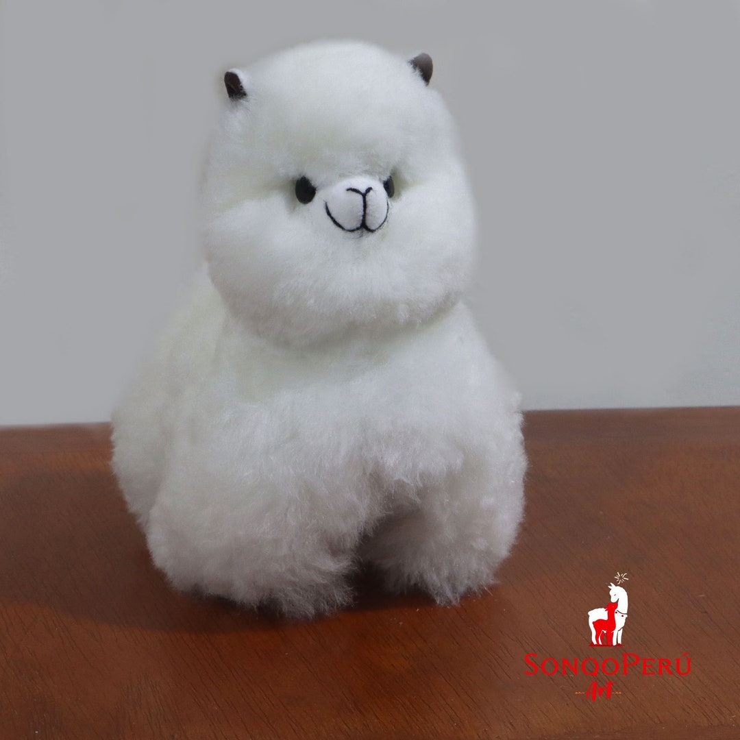 100% Real Baby Alpaca Fur Toy 13 Inch Stuffed Alpaca - Etsy