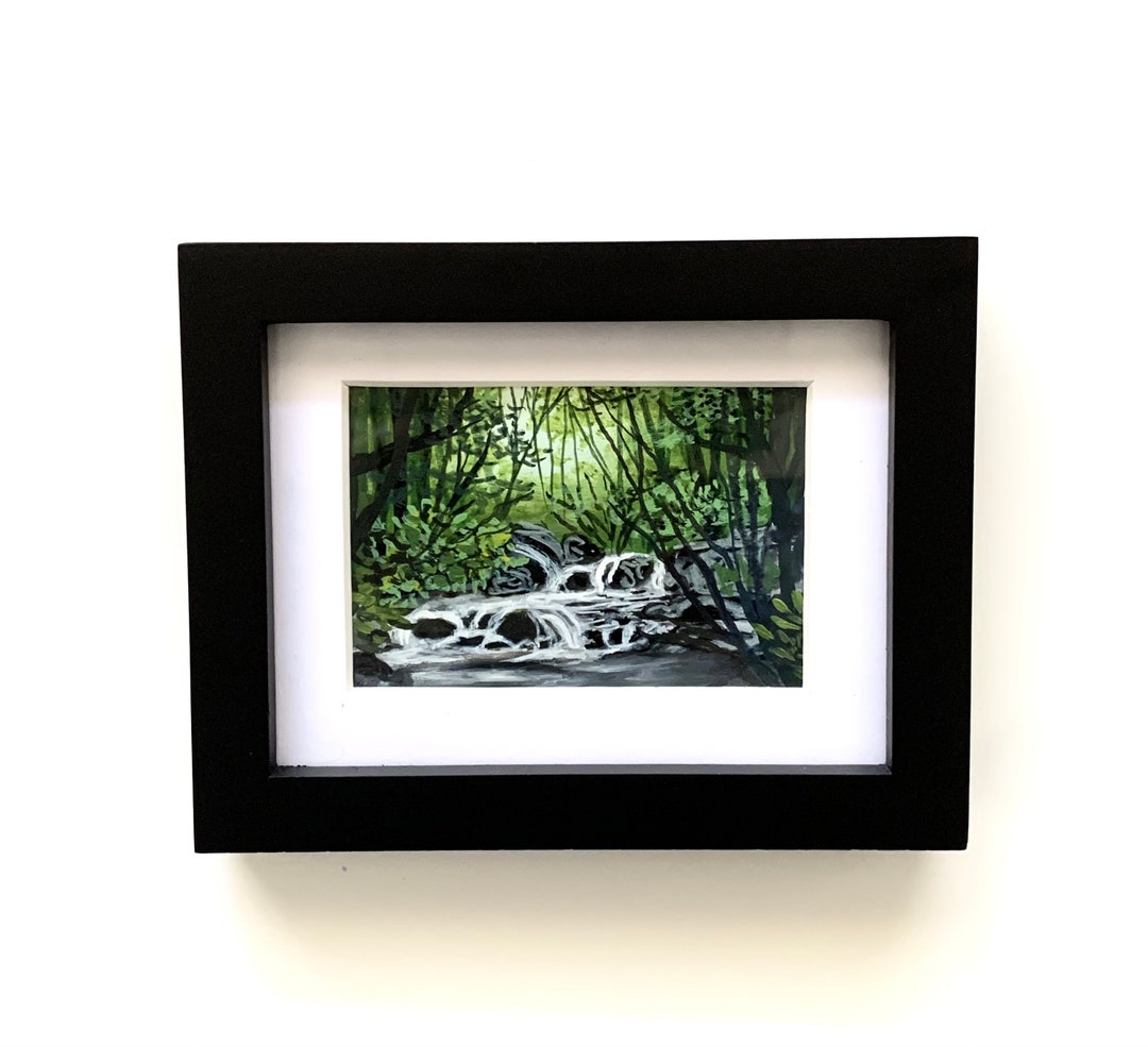 Original Small Acrylic Landscape Painting on Canvas 2x3 - Etsy