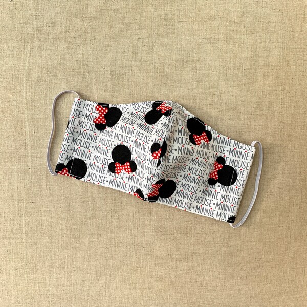Minnie Mouse Face Mask - Etsy