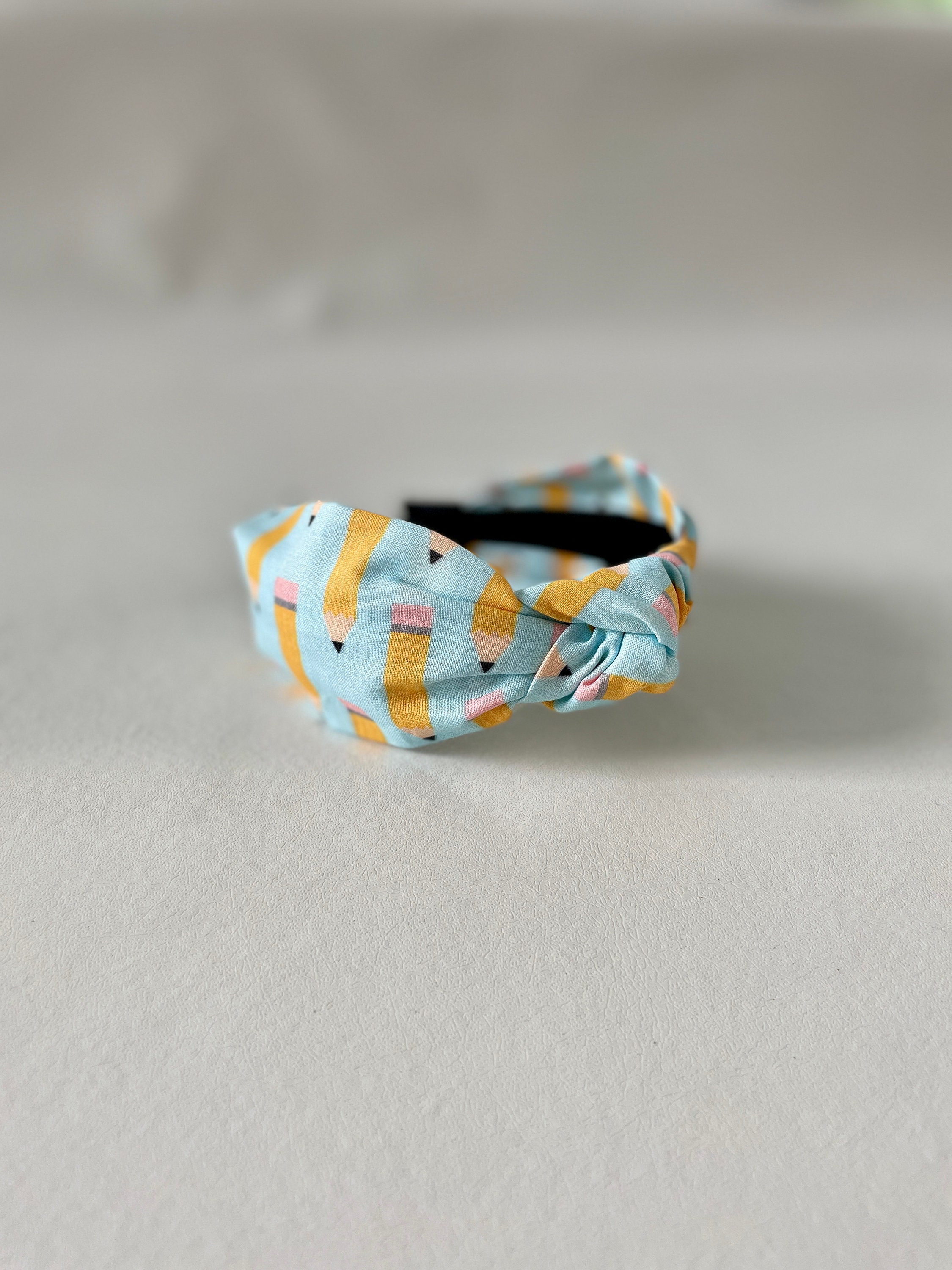 Back to School Knot Headband School Bus Headband Crayons - Etsy