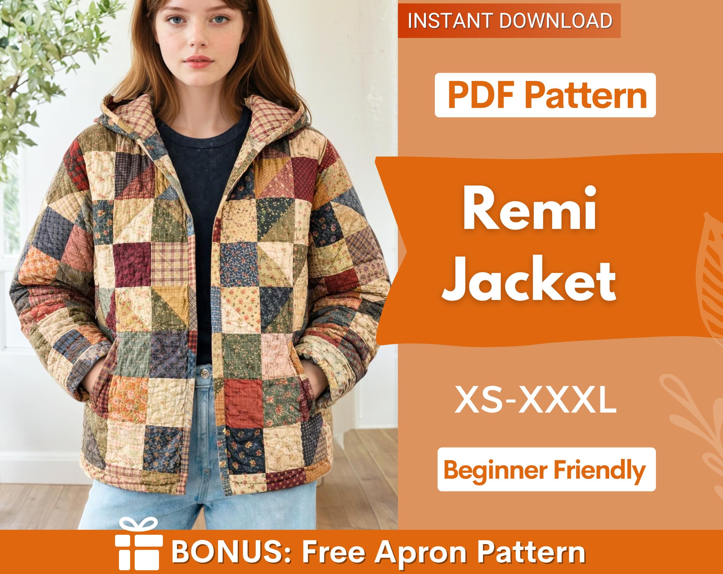 Quilted Jacket With Hoodie Sewing Pattern | Quilted Jacket Pattern ...