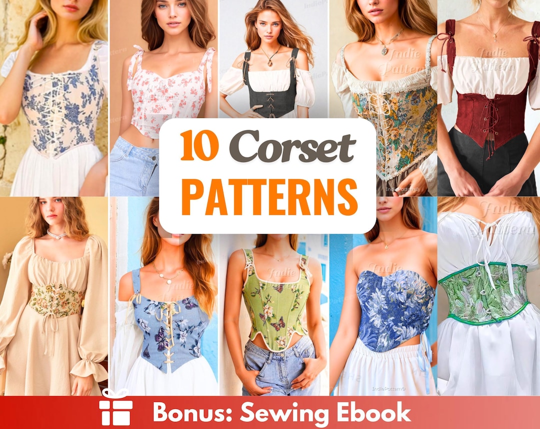 Corset Sewing Patterns +10 |corset Patterns | Sewing Patterns | Women ...