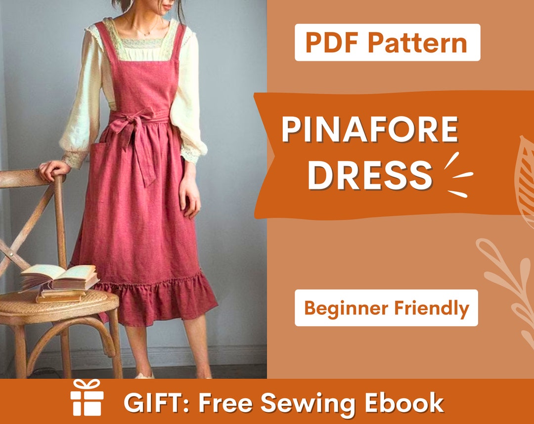 Pinafore Dress Pattern Apron Pattern PDF for Women Vintage - Etsy