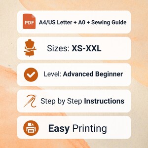 Robe Pattern | XS- XXL | Robe Digital PDF Sewing Pattern | Women ...