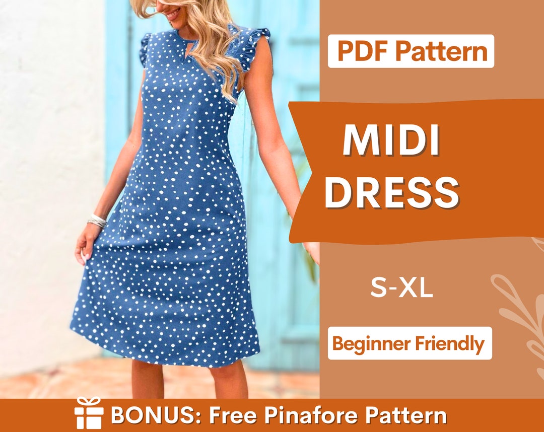 Dress Sewing Pattern Ruffle Dress Pattern Easy Dress Pattern Girl Dress ...
