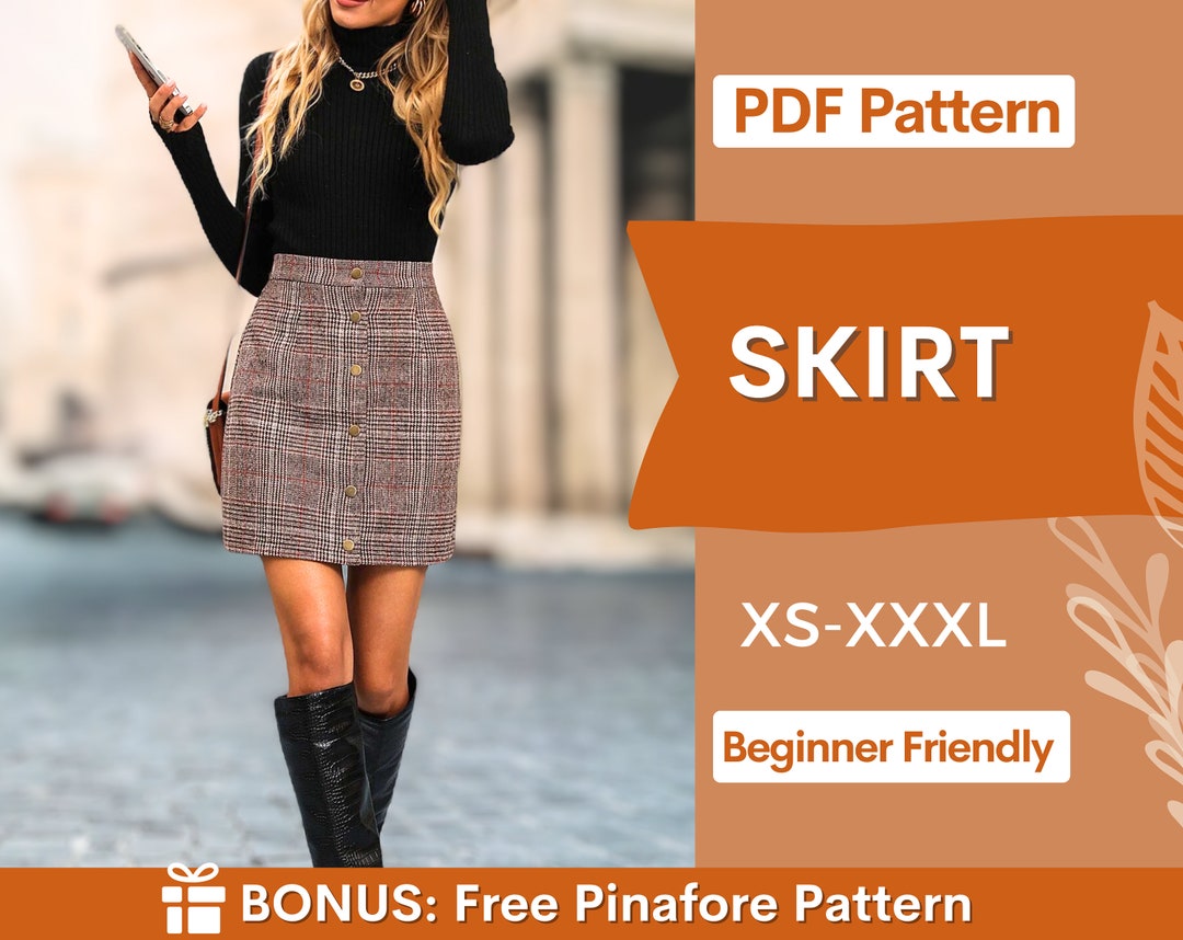 Skirt Pattern, Mini Skirt Pattern, Sewing Patterns, Sewing Patterns for ...