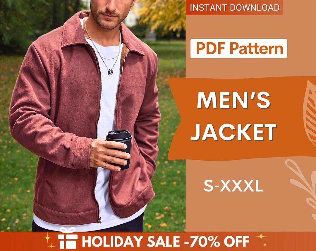 Jacket Pattern Sewing Patterns for Men Men Patterns Jacket Pattern Men ...