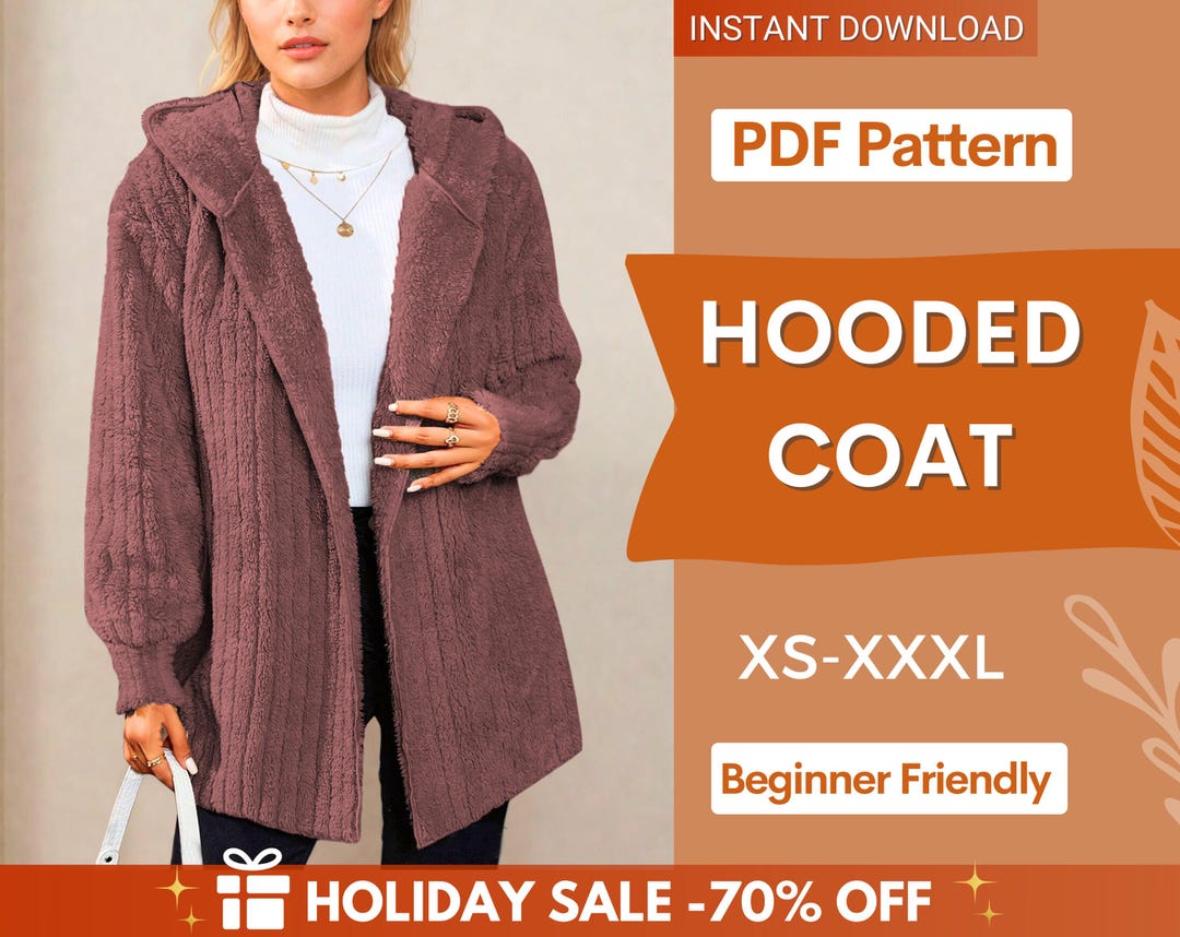 Coat Sewing Pattern for Women Coat Pattern Jacket Pattern Sewing ...