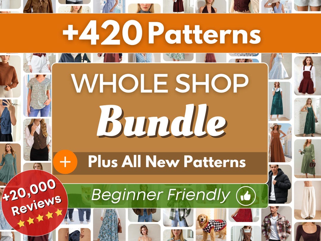 Whole Shop Bundle 420+ Sewing Patterns | Sewing Patterns | Women ...