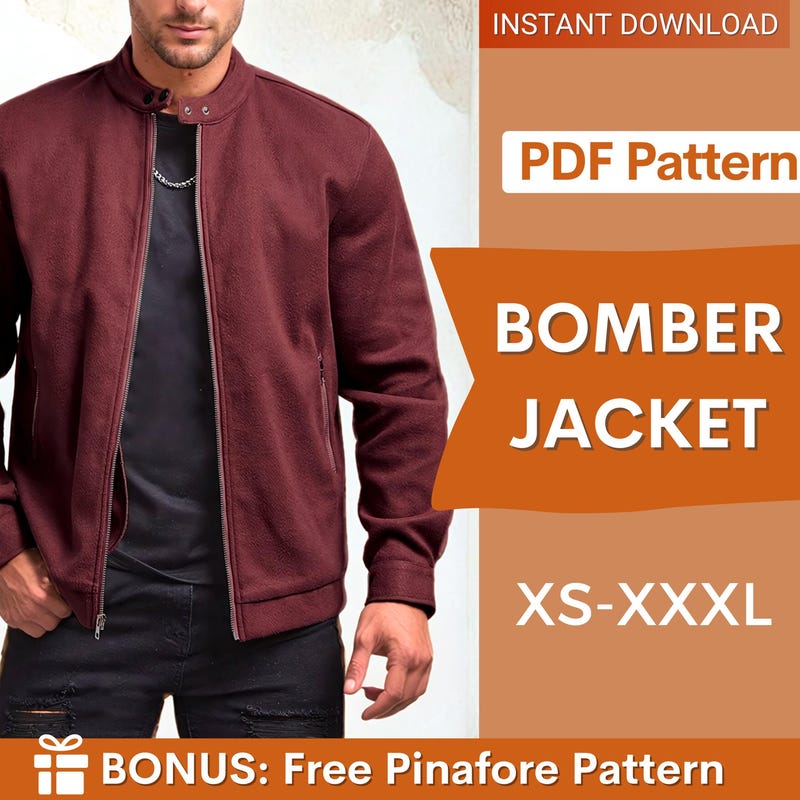 Bomber Jacket Pattern - Etsy