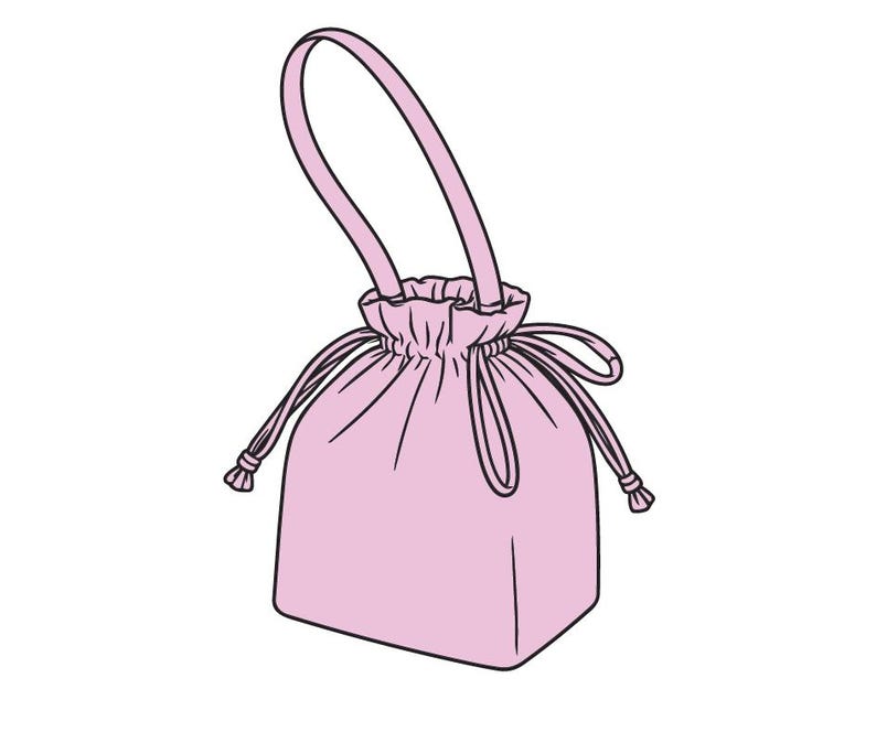 Drawstring Bag Sewing Pattern | Bucket Bag Pattern | Makeup Bag Pattern ...