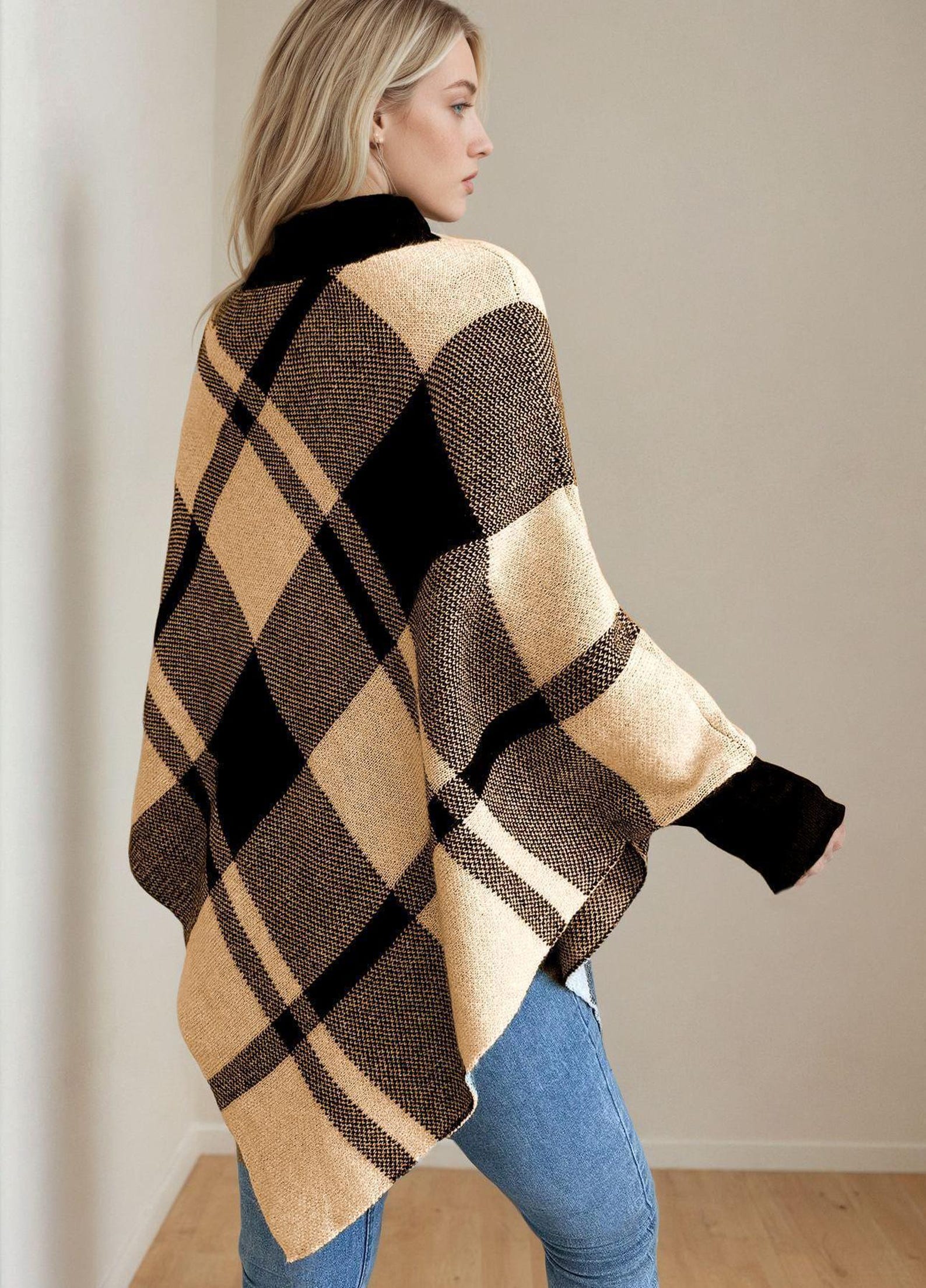 Poncho Cape Sewing Pattern, Women Sweatshirt Pattern, Poncho Pattern ...