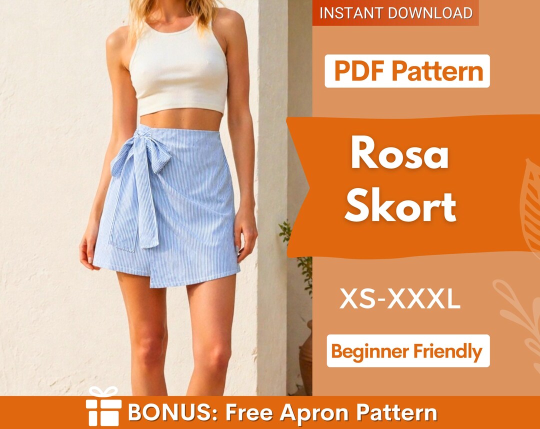 Skort Sewing Pattern | Skirt Pattern | Shorts Pattern | Skort With ...