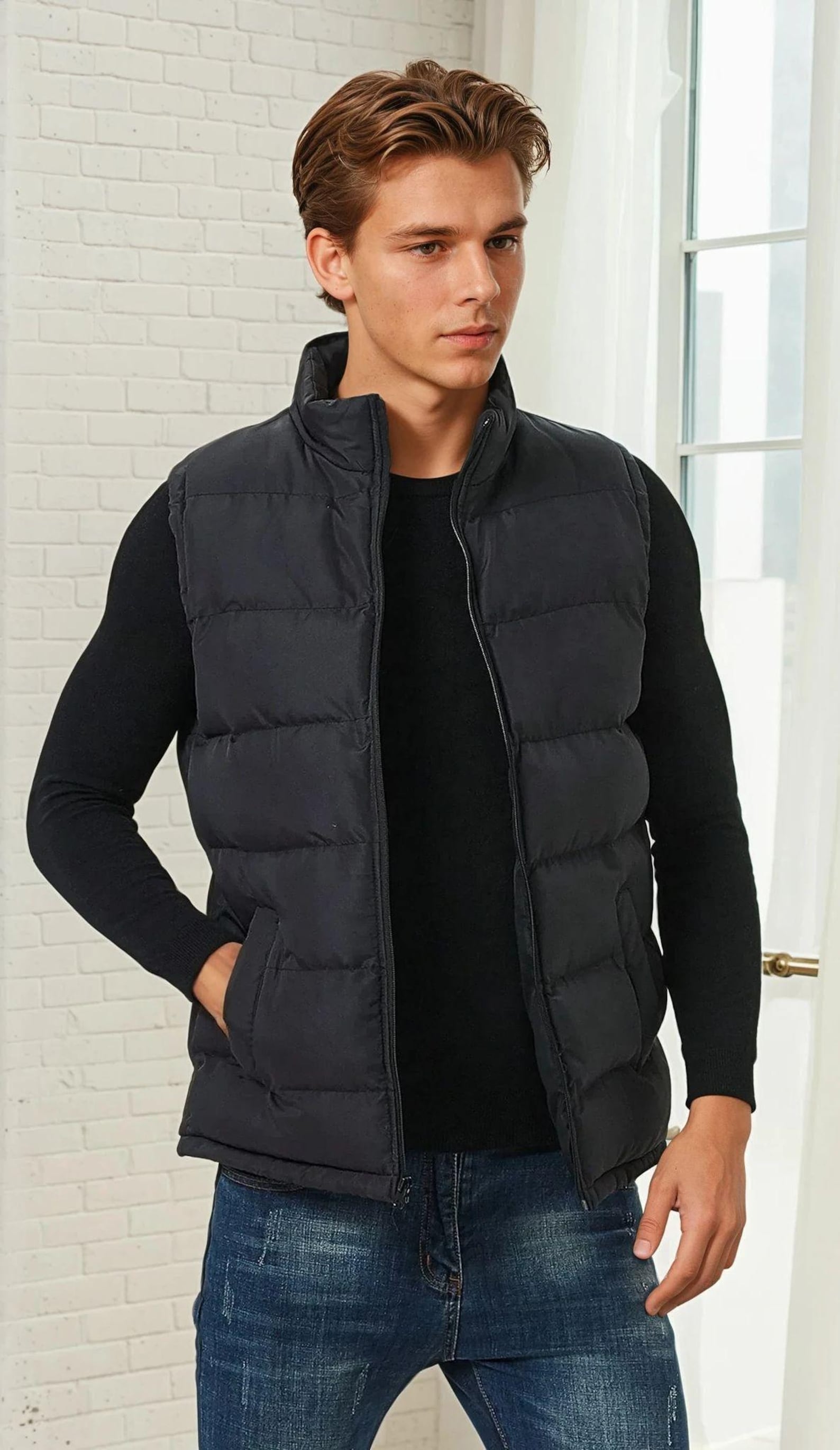 Men Puffer Vest Sewing Pattern | Puffer Vest | Jacket Pattern Men ...