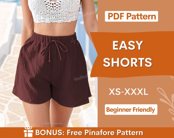 Pants Sewing Pattern PDF, Easy Sewing Pattern for Women's Linen Pants ...